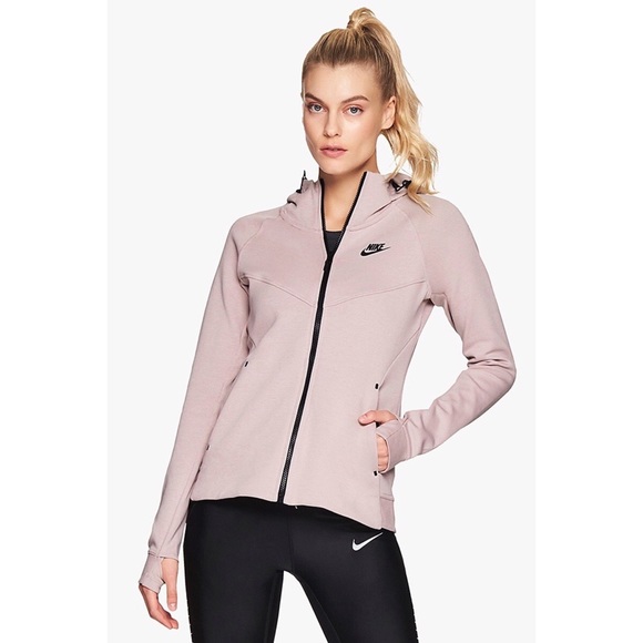 Nike | Tops | Nike Pink Tech Fleece Windrunner Hoodie | Poshmark